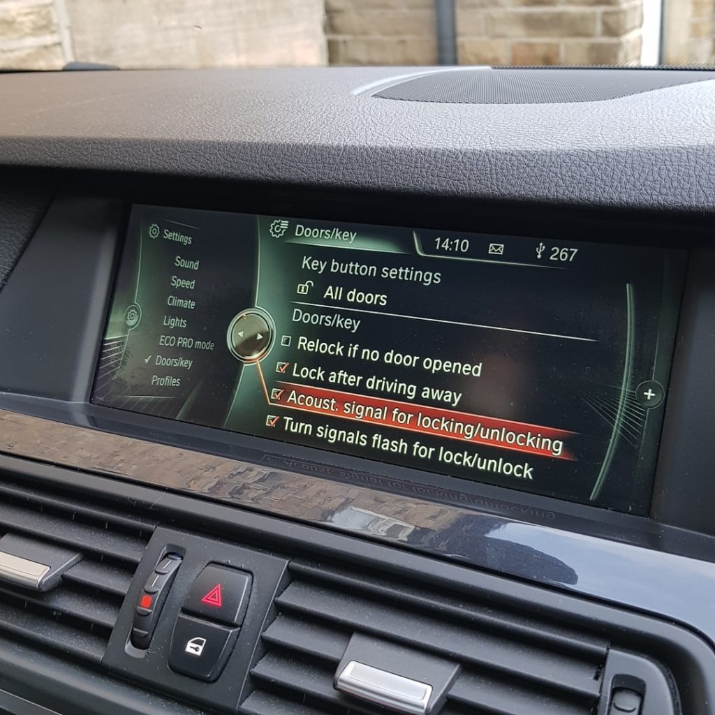 Acoustic Lock Confirmation - BMW USB Coding - MAK Coding